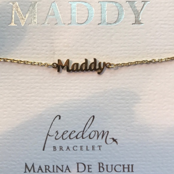 Accessories | Bnwt Maddy Name Bracelet With Gift Box | Poshmark